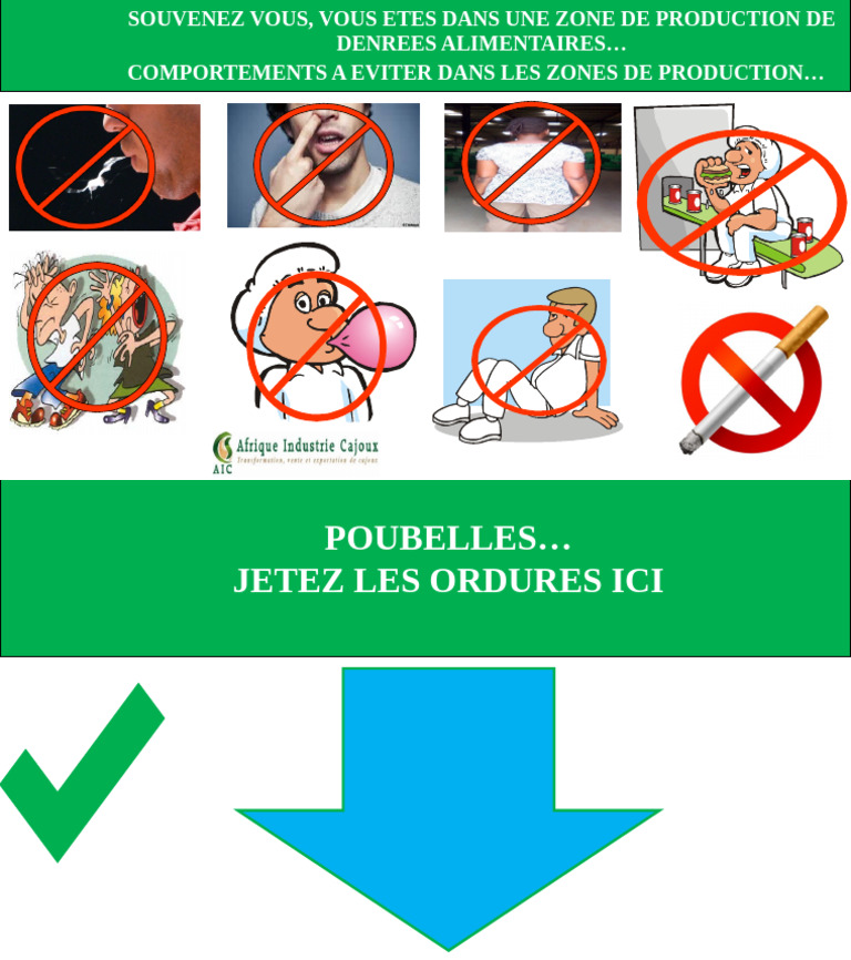 Affiche de Sensibilisation Sur L'hygiene Du Personnel Cicoa 2 | PDF
