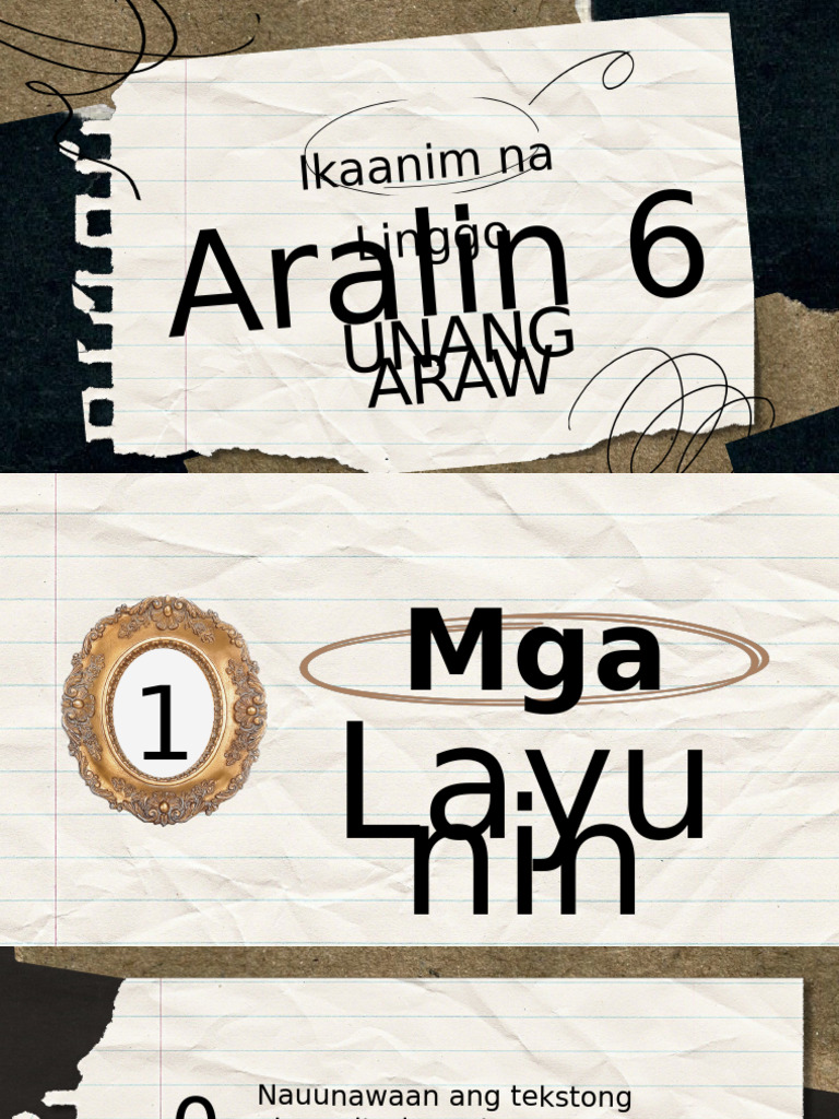 Week 5 - Unang Araw | PDF