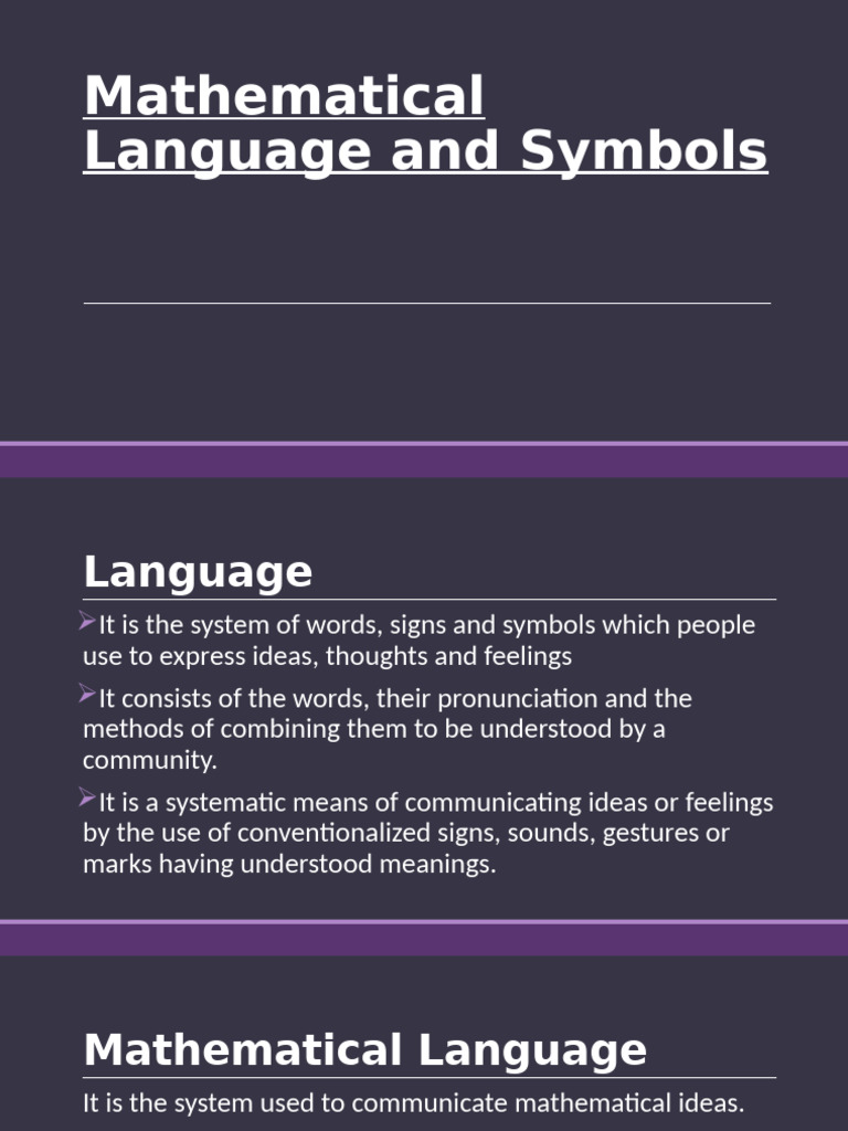Math Language and Symbols Venn Diagram | PDF | Variable (Mathematics ...