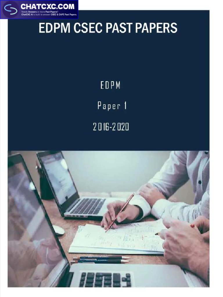 Paper 1 Edpm Past Papers Booklet 2016 2020 A858D | PDF