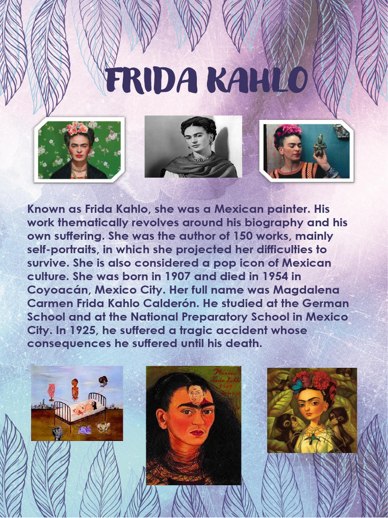 Frida Kahlo: Iconic Mexican Painter | PDF
