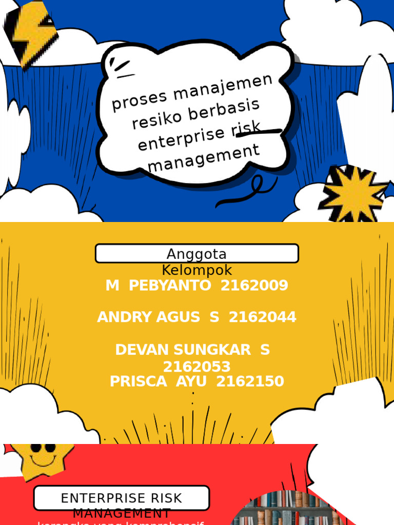 Kel 2 - Akn b1 2021 - Proses Manajemen Risiko Berbasis Erm | PDF