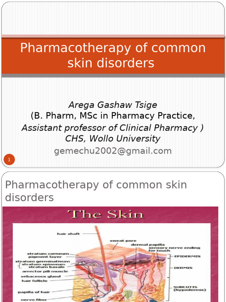 Pharmacotherapy of Common Skin Disorders | PDF | Dermatitis | Psoriasis