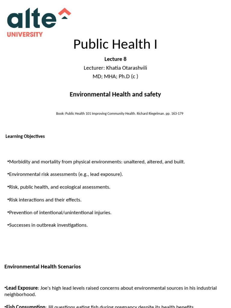 Environmental Health Risks and Assessments | PDF | Air Pollution ...