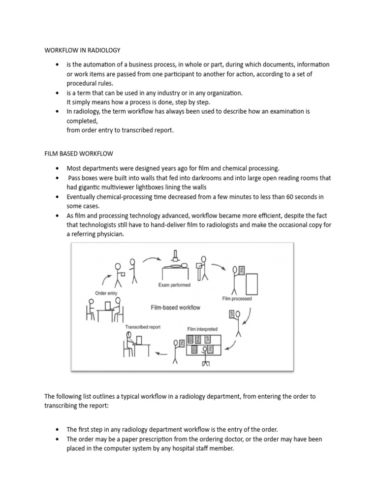 WORKFLOW-IN-RADIOLOGY | PDF | Medical Imaging | Radiology
