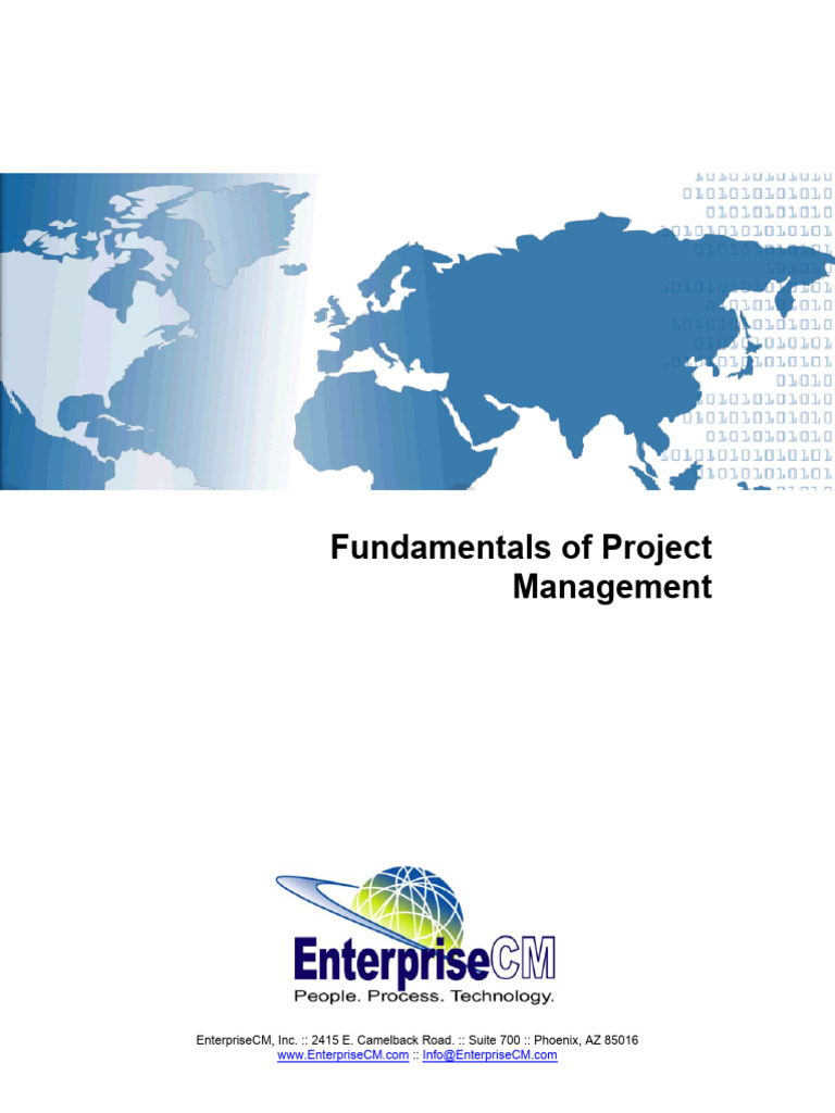 Project Management Fundamentals Guide | PDF | Project Management | Cognition