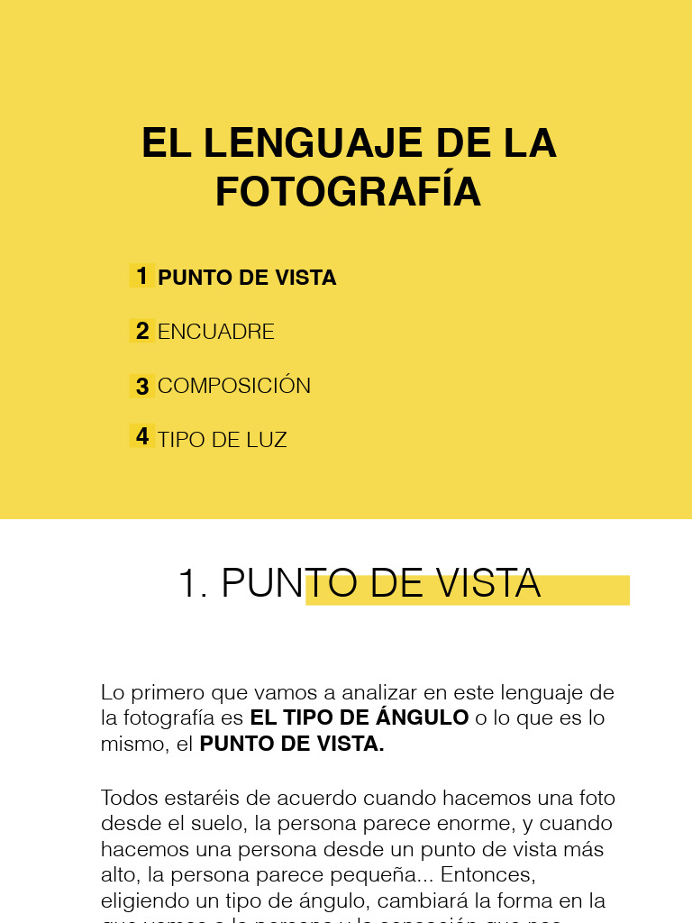 Fotografía Puntos de Vista | PDF