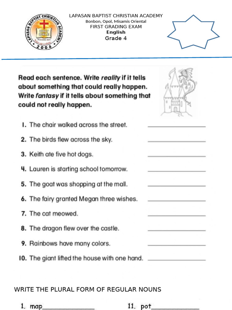 Grade 4 English and Math First Grading | PDF | Chemical Substances | Metals