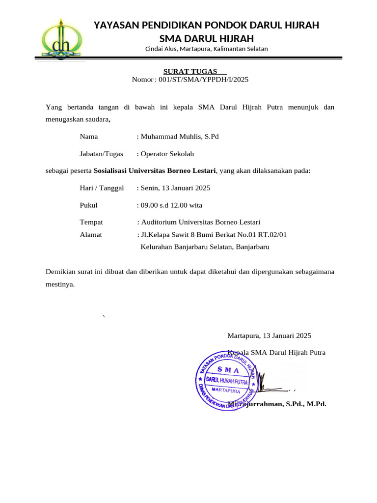 Surat Keluar 2025 | PDF