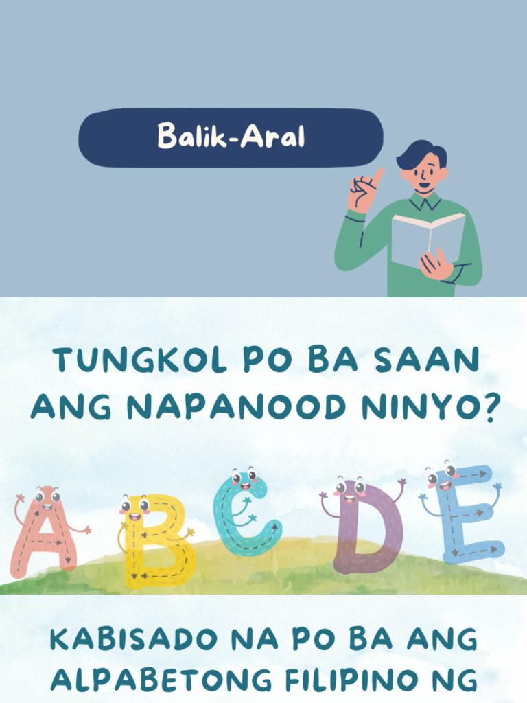 Filipino Alphabet with Examples | PDF