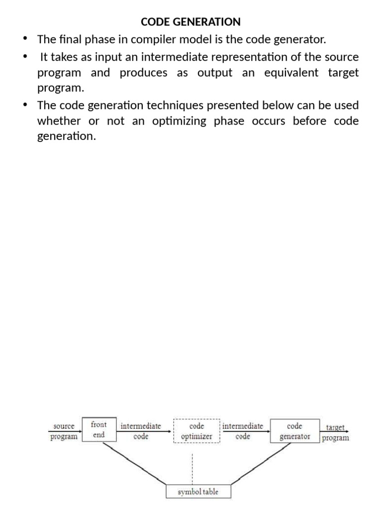 Unit-5-Issues in Code Generation | PDF | Assembly Language | Computer Program