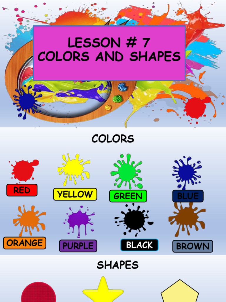 Lesson # 7 Colors 1ST Grade | PDF