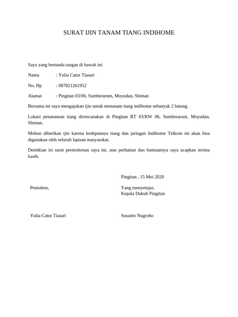 Tiang Indihome | PDF