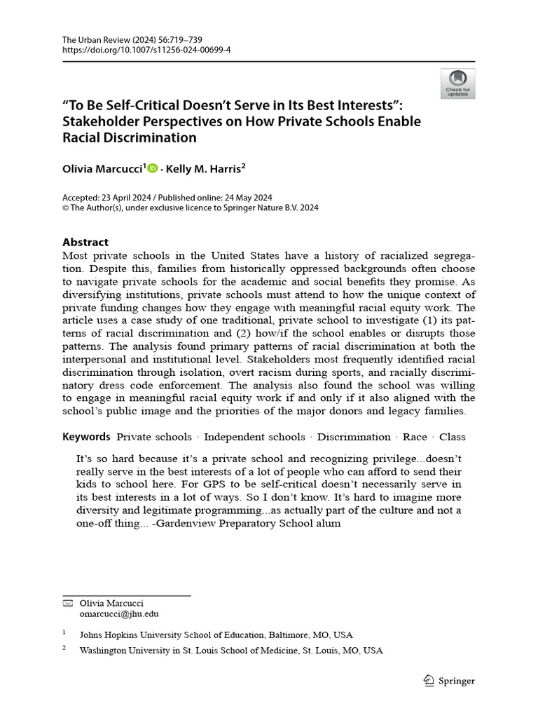 "To Be Self-Critical Doesn't Serve in Its Best Interests" - Stakeholder ...