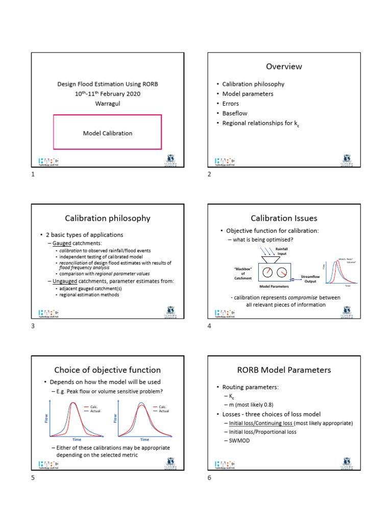 RORB Flood Model Calibration Guide | PDF | Physical Geography ...
