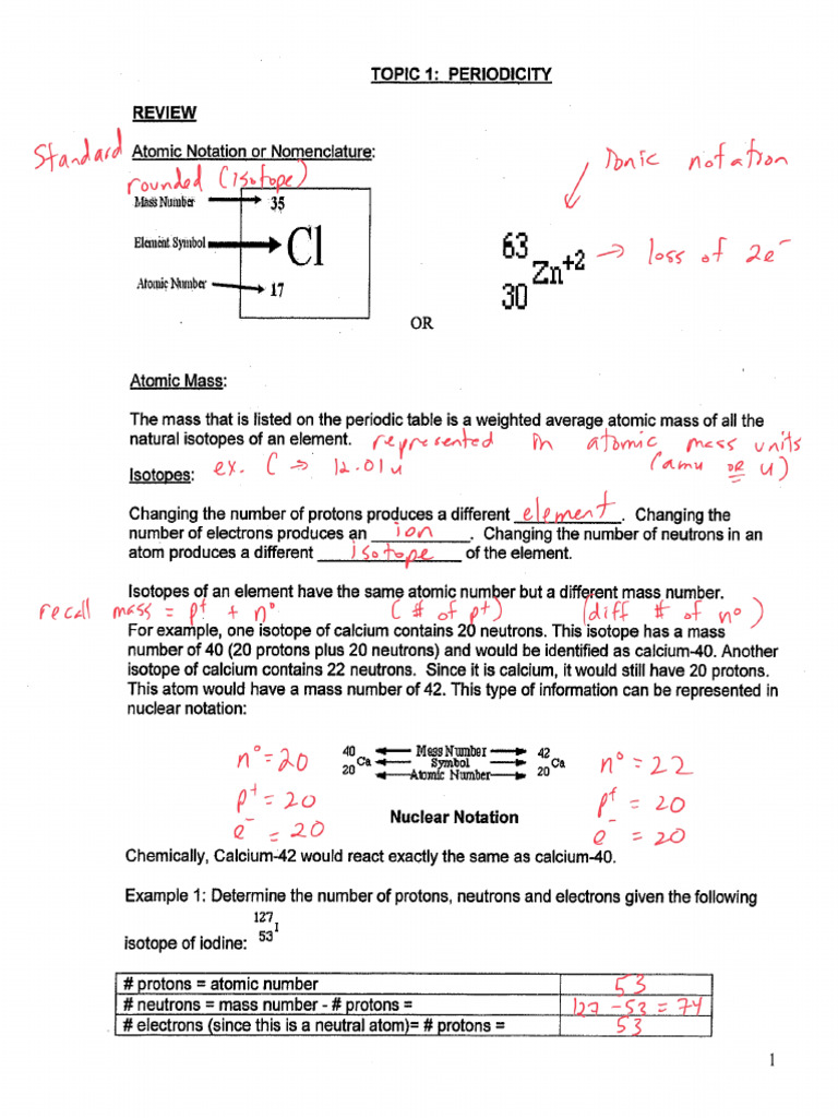 Unit 1 Lesson 1 | PDF | Isotope | Radioactive Decay