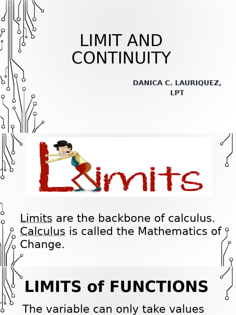 A 1 Limit And Continuity Final Pdf Calculus Limit Mathematics