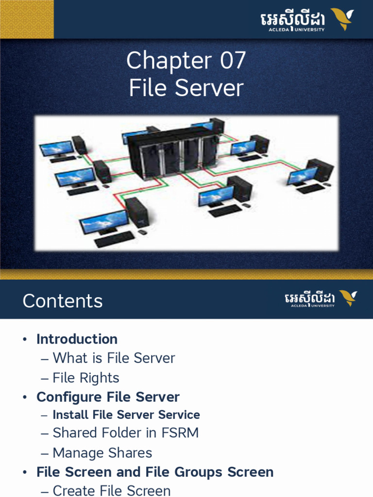 Chapter 07 File Server | PDF | Computer File | Computing Platforms Chapter 07 File Server | PDF | Computer File | Computing Platforms