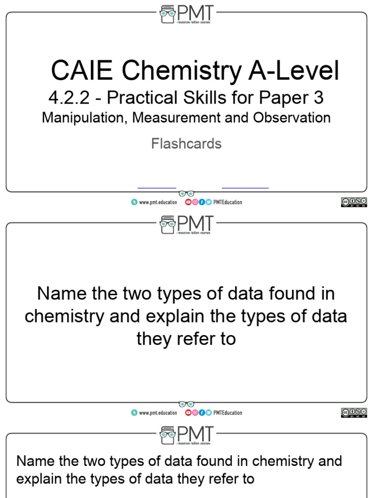 Flashcards - Paper 3 Manipulation, Measurement and Observation - CAIE ...