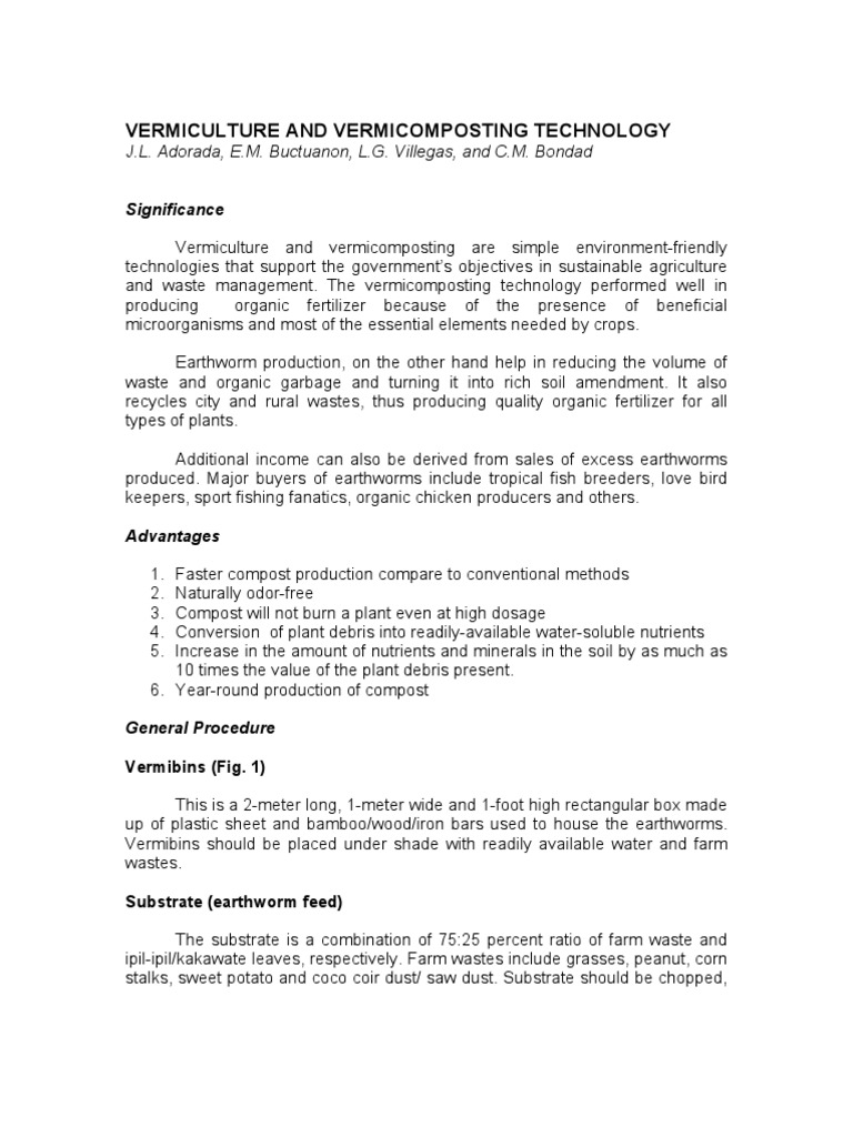 Vermiculture & Vermicomposting | PDF | Compost | Agriculture