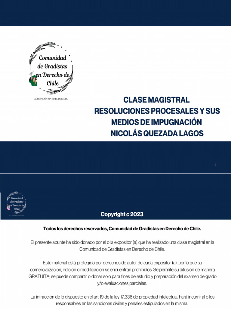 Resoluciones - Nicolás Quezada - Comunidad | PDF | Apelación | Caso de ley