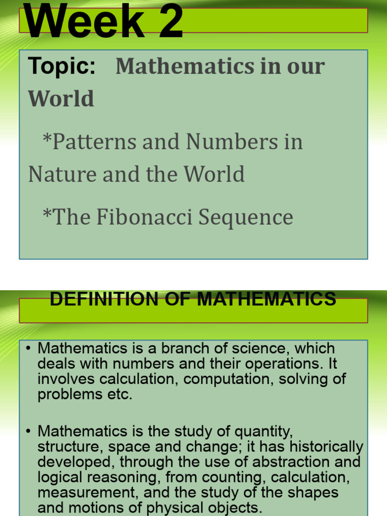 lesson-1_mmw.pptx | PDF | Mathematics | Pattern
