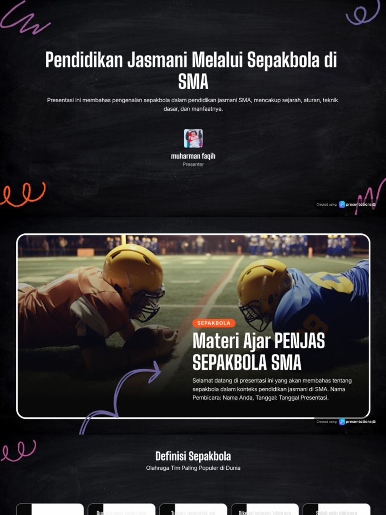 Materi Ajar Penjas Sepakbola SMA | PDF