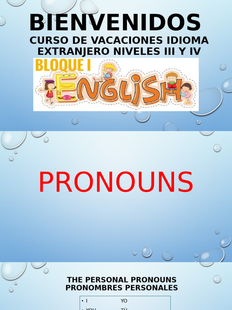 Presentacion Bloque Uno | PDF | Foods | Cuisine