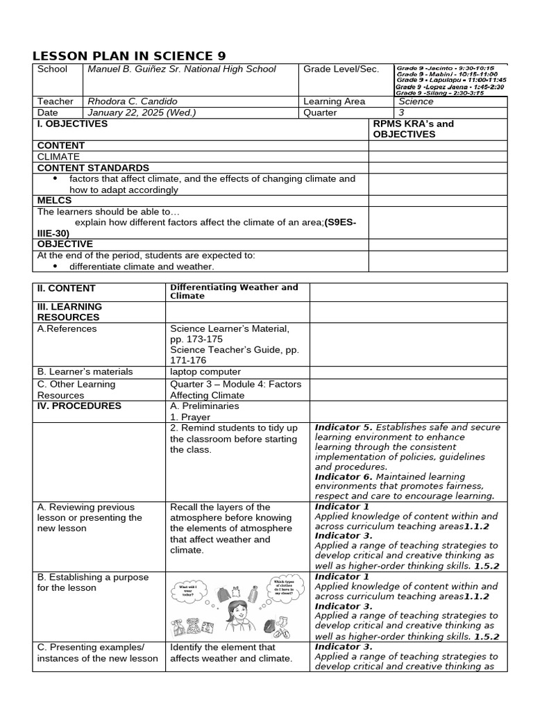 LP - Climate | PDF | Learning | Cognition