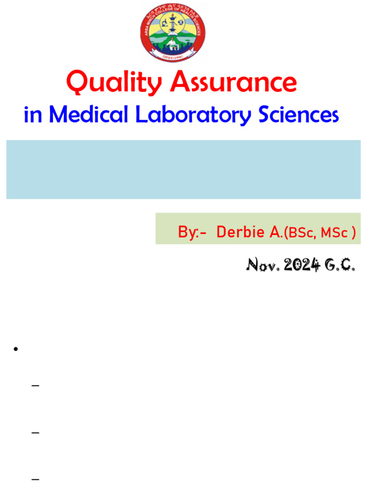 Post-Analytical Quality Assurance in Labs | PDF | Quality Assurance ...