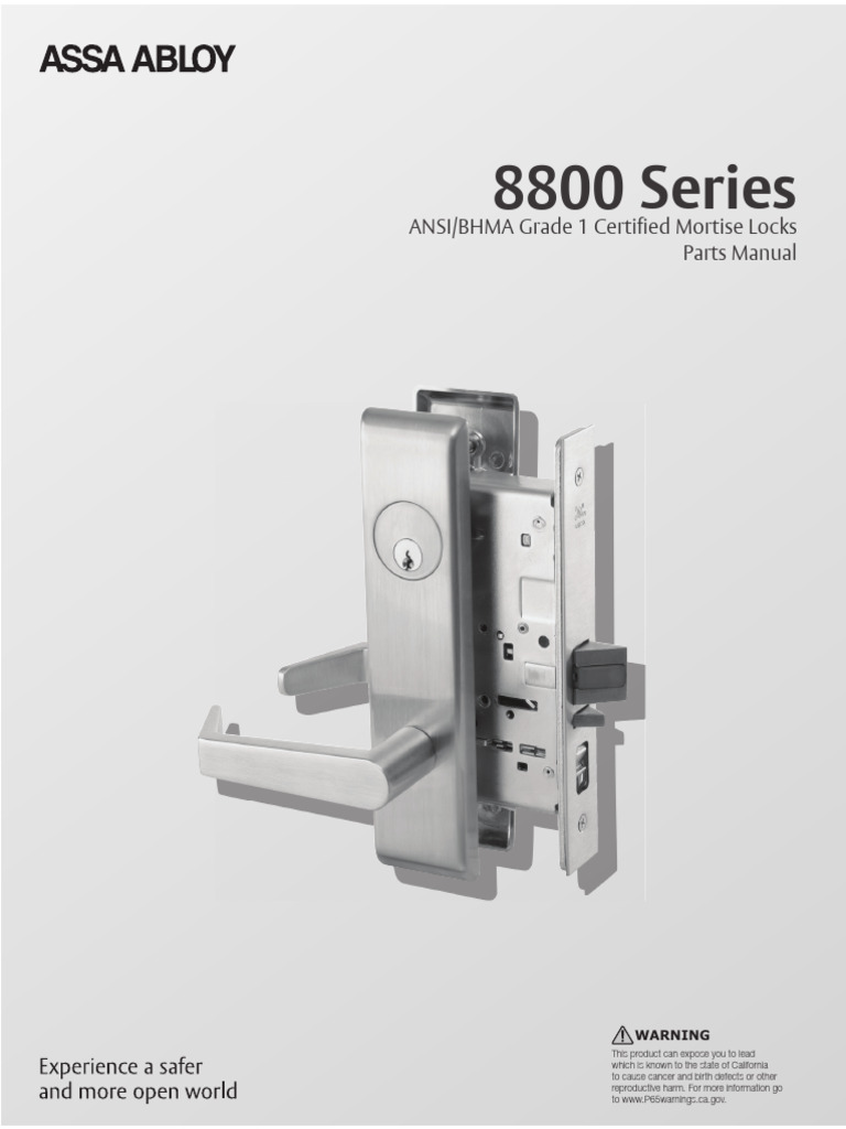 Yale Manual - 880 Series Mortise Lock | PDF