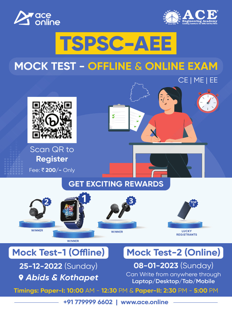 A3 Mock Test - TSPSC - AEE | PDF