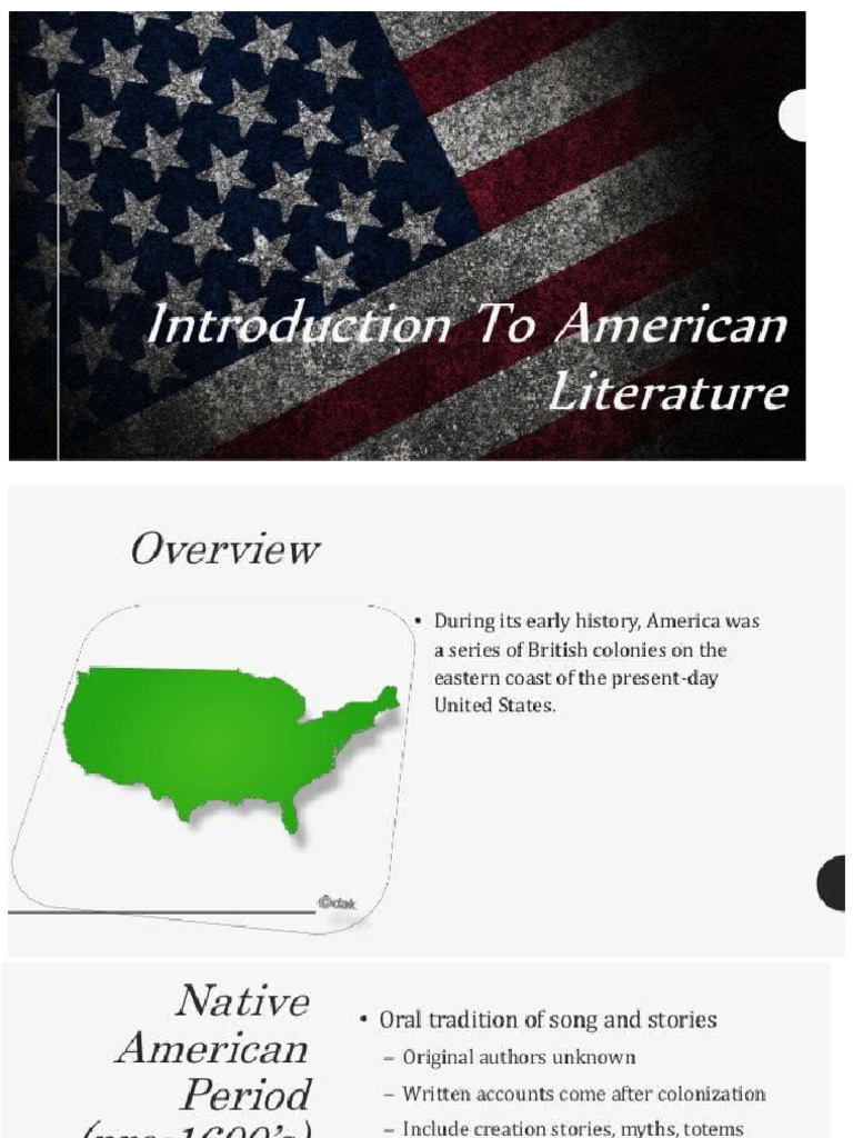 Intro To American Lit | PDF