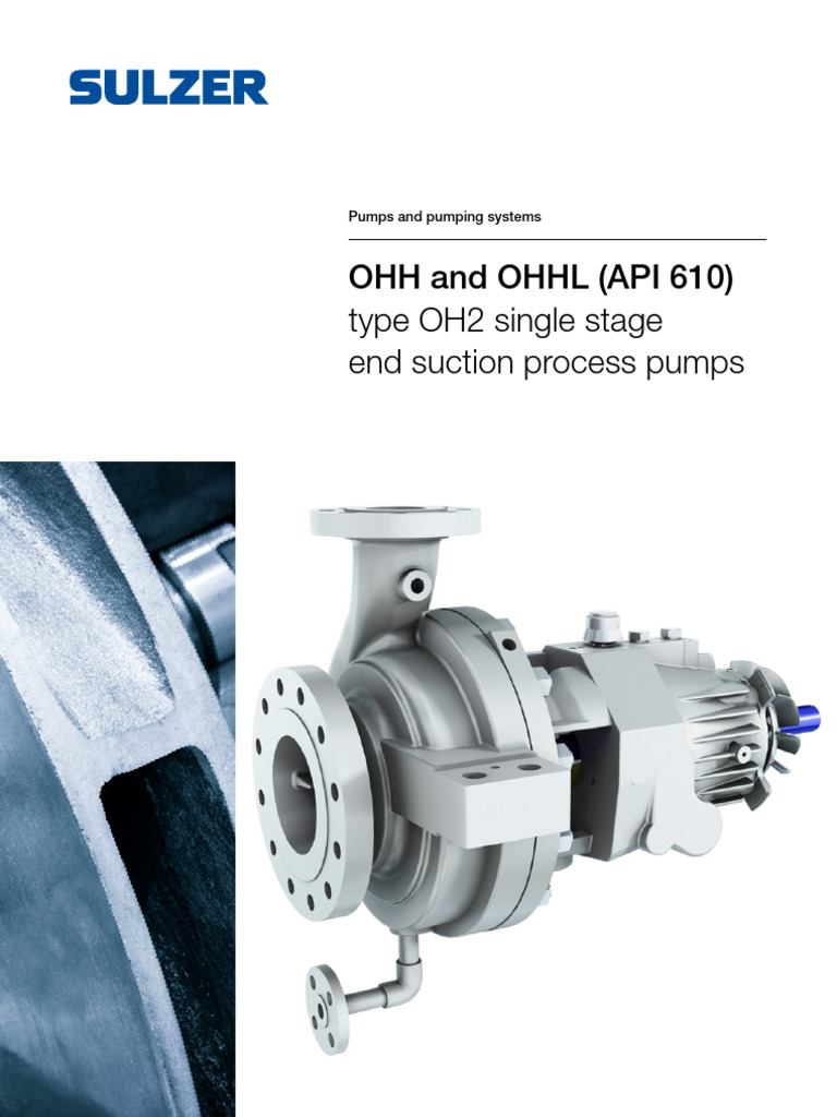 OHH OHHL SingleStageEndSuctionProcessPumps E00697 | PDF | Pump ...