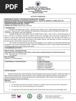 Proposal On Intramurals 2024 2025 | PDF