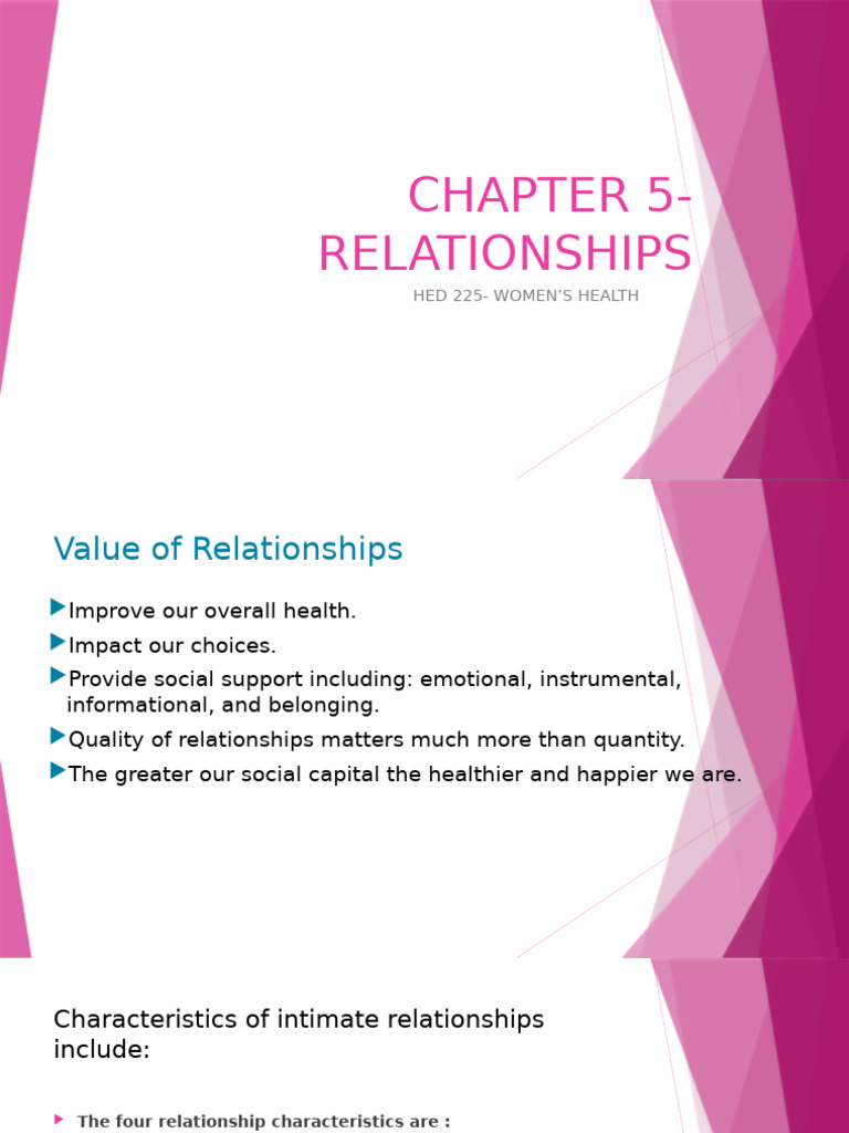 Chapter - Relationships & Comm | PDF | Intimate Relationships | Romance ...