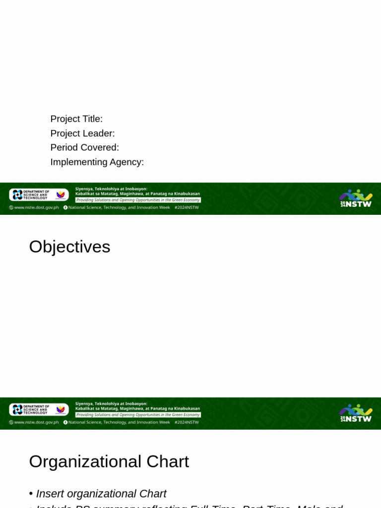 NRCP Monitoring of Accomplishments PPT Template | PDF | Economies