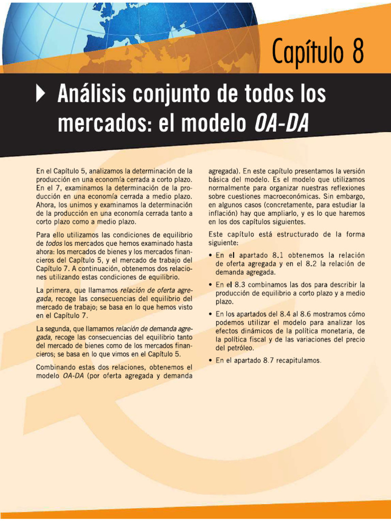 Capitulo 8 - El Modelo OA y DA | PDF