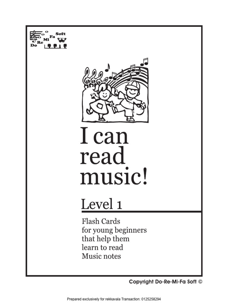 Music Note Flash Cards for Kids | PDF | Clef | Musicology