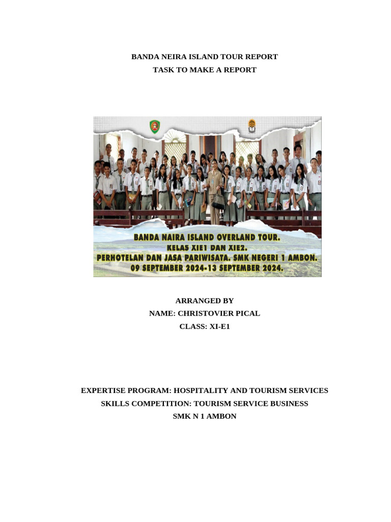 Banda Neira Island Tour Repor1 | PDF
