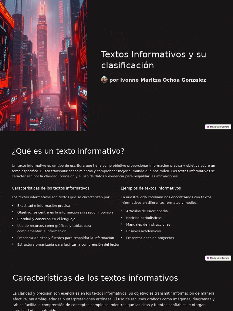 Clasificación de Textos Informativos | PDF | Información | Datos