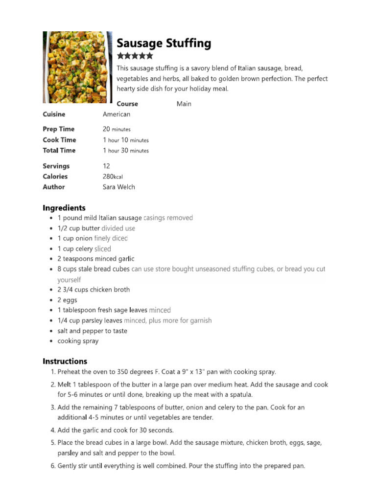 Stuffing | PDF