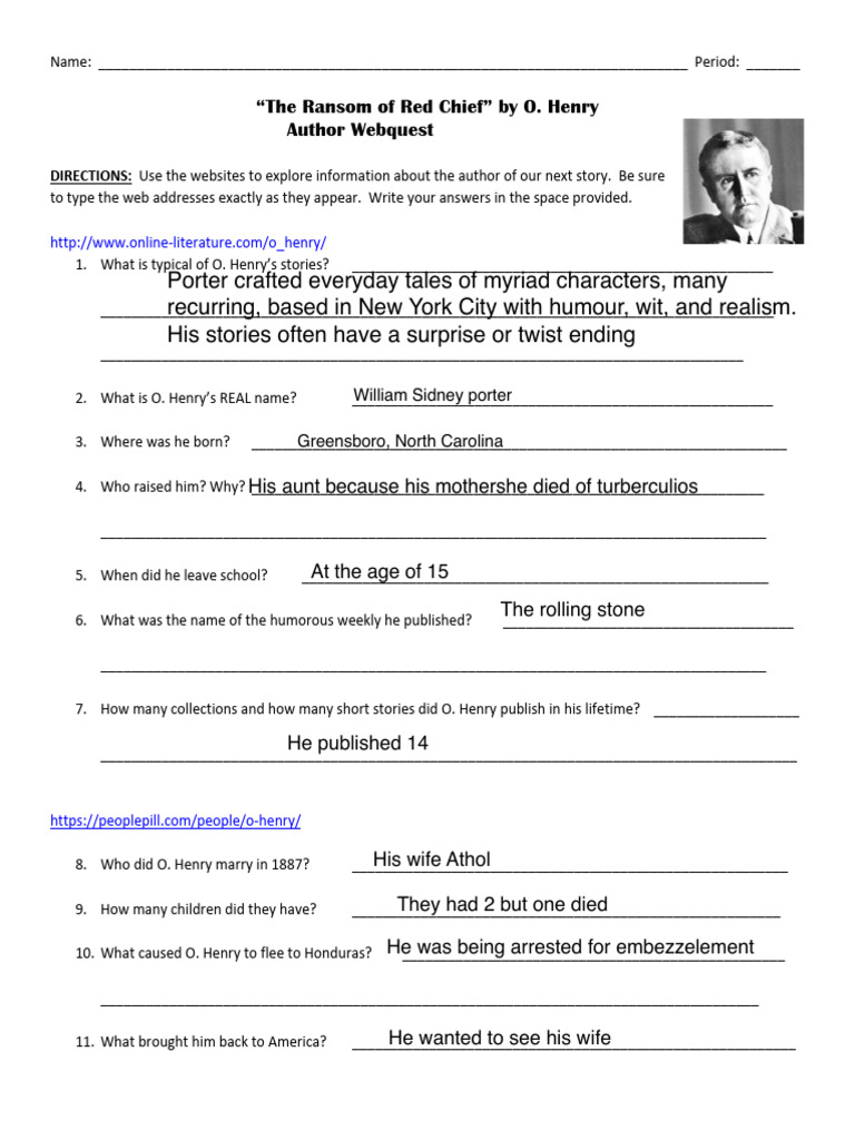 O. Henry: Life, Name Change, and Irony | PDF | O. Henry