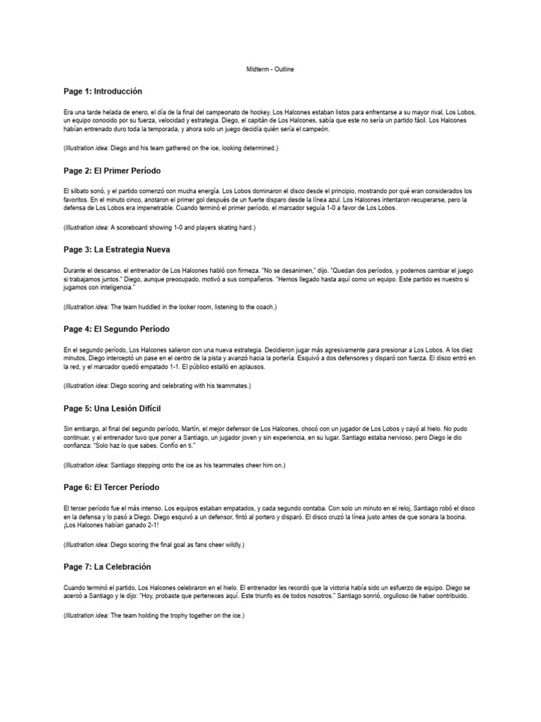 Spanish Midterm Outline | PDF | Deportes