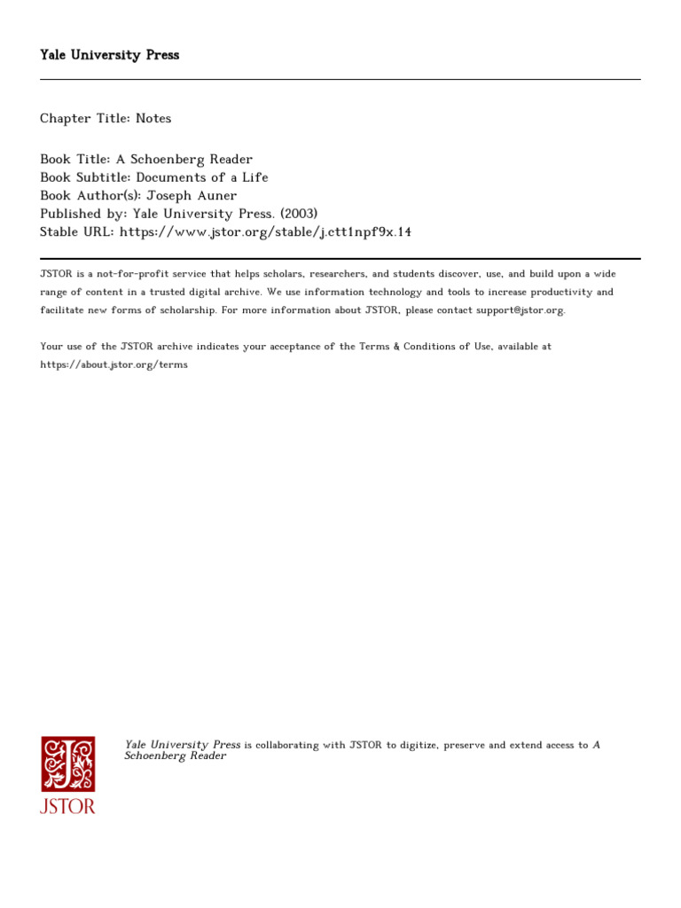 Auner Notes 2003 | PDF