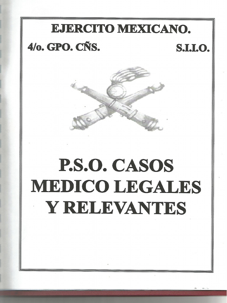 P.S.O. Casos Medicos Legales y Relev. | PDF
