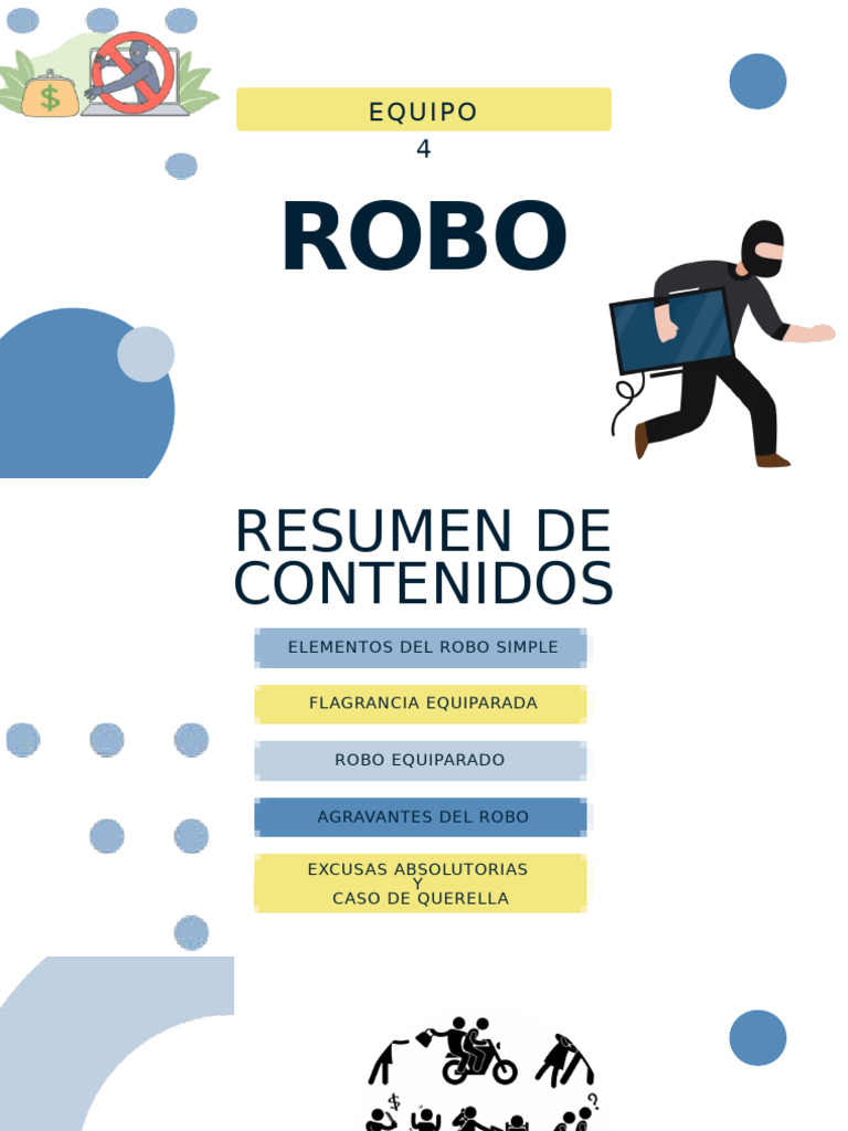 Elementos y Tipos de Robo Legal | PDF | Robo | Queja