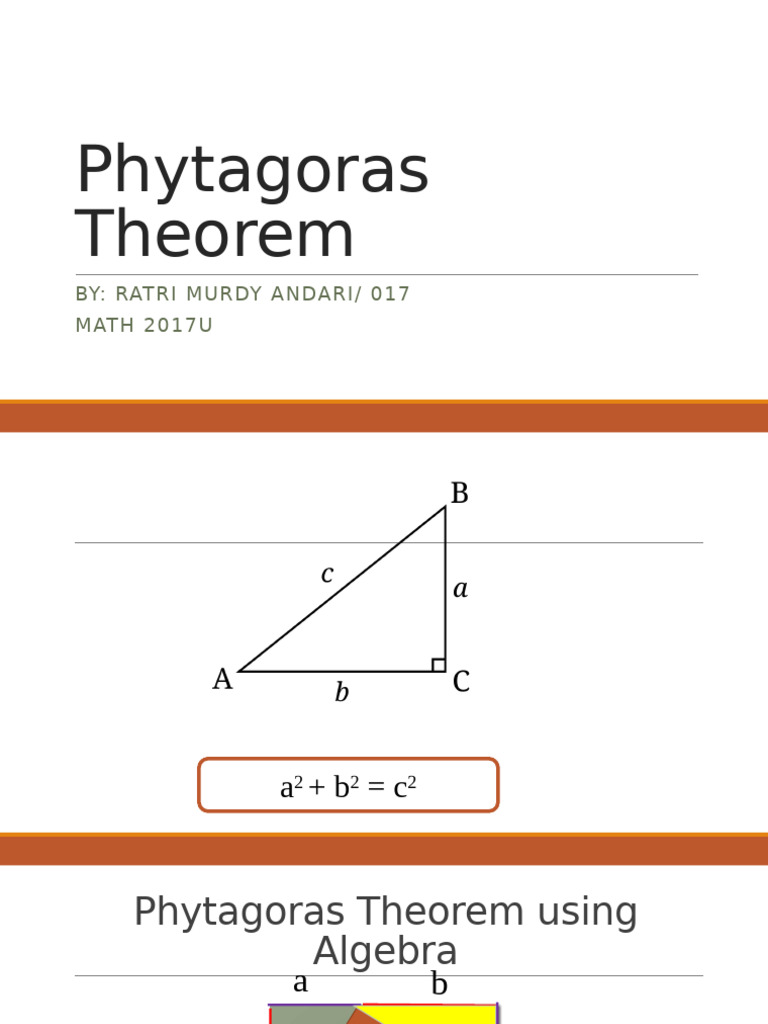 RATRI MURDY MATH 17 Phytagoras Theorem | PDF