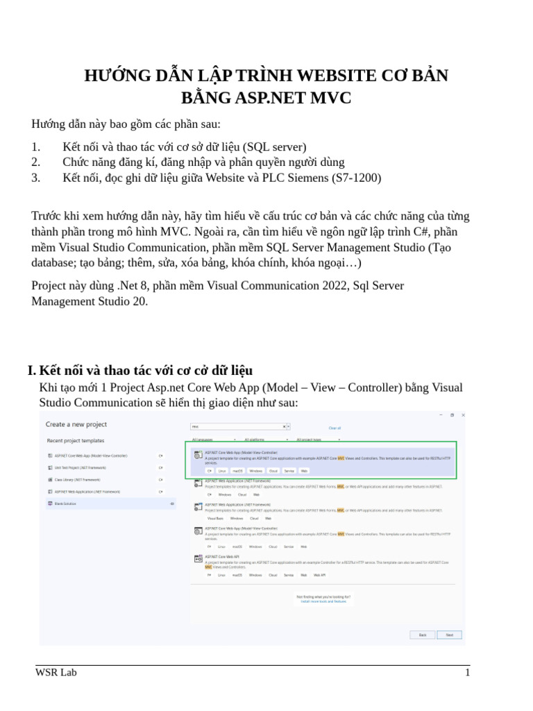 Hướng dẫn lập trình Web cơ bản bằng ASP.NET MVC | PDF