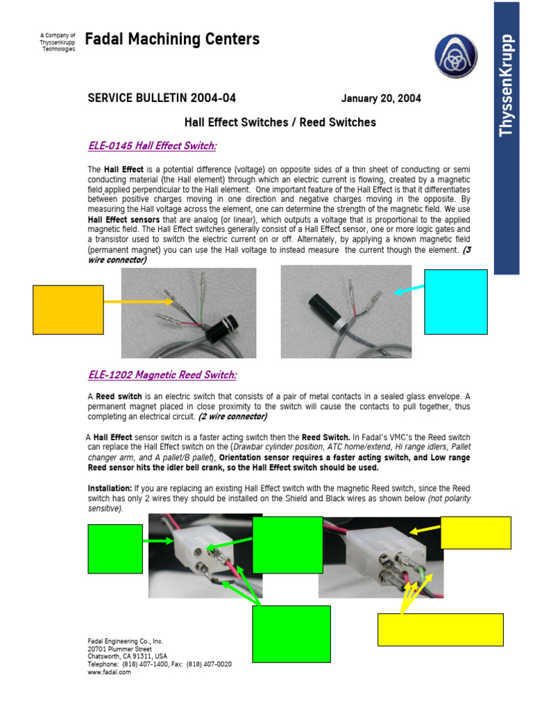 Hall To Reed SW Conversion - PDF Fadal | PDF | Switch | Equipment